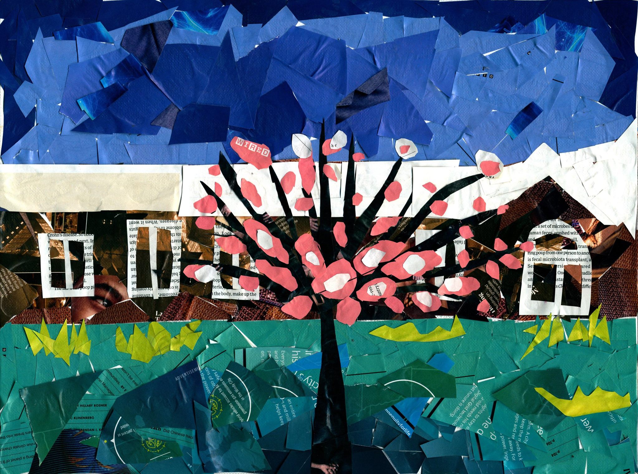 Upcycled: Spring Collage Making Class – Ugly Stepsister: Artwork by ...